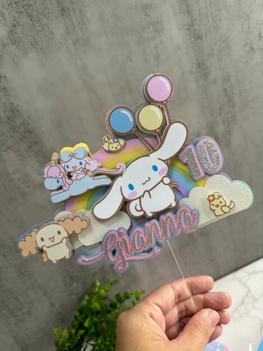 Cinnamoroll Cake Topper - Etsy