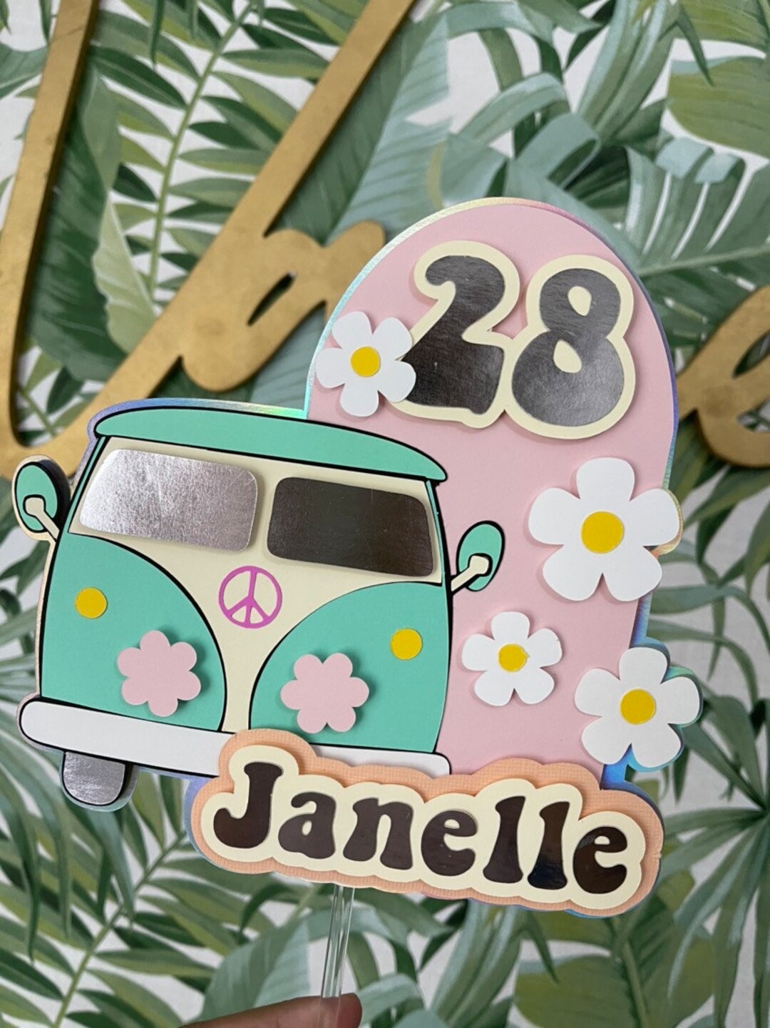 Groovy Van Cake Topper - Etsy