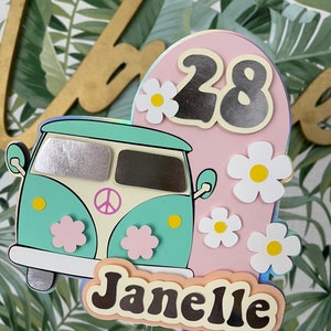 Groovy Van Cake Topper - Etsy