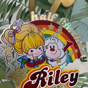 Rainbow Cake Topper - Etsy