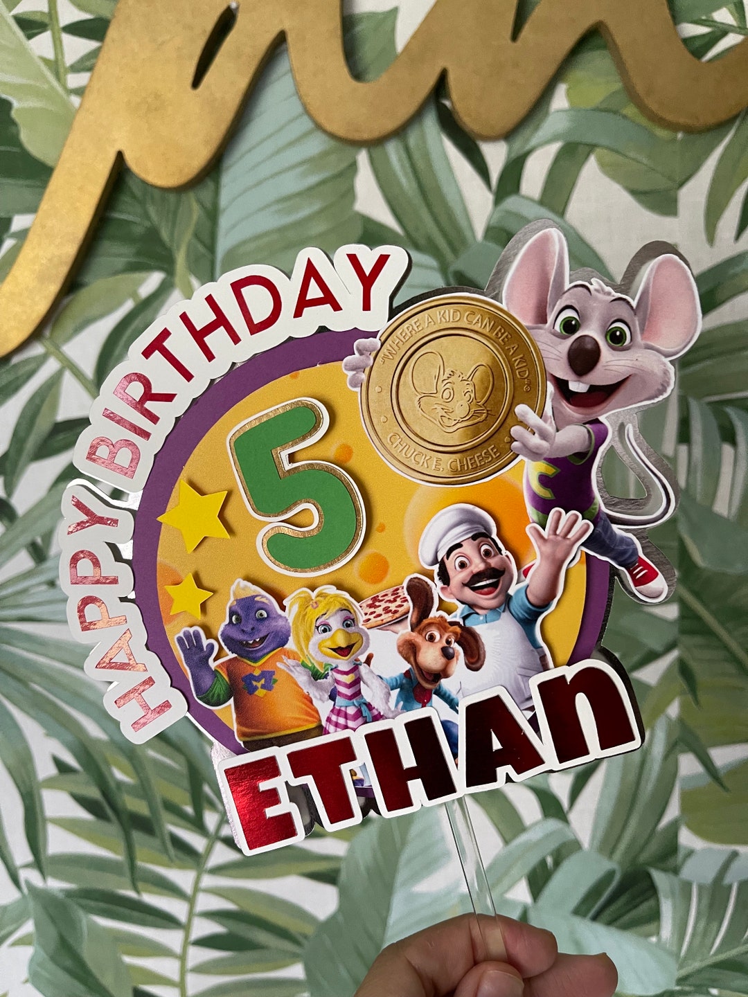 Chuck E Cheese Cake Topper - Etsy