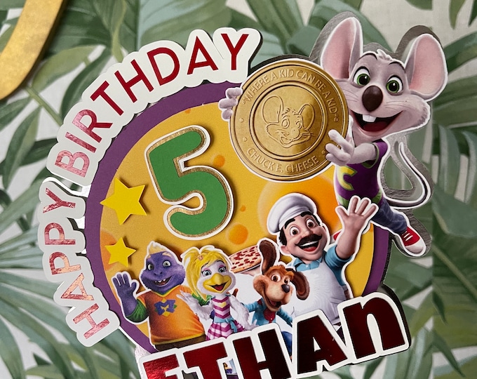 Chuck E Cheese Cake Topper - Etsy