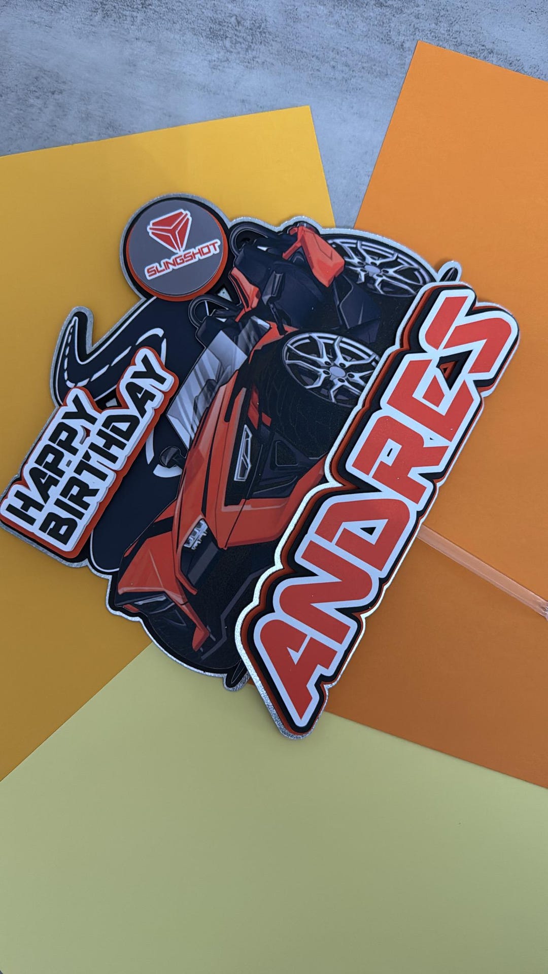 Slingshot ,atv , Car Themed Cake Topper - Etsy