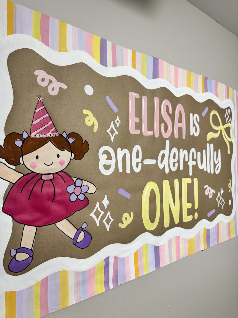 Custom Hand-painted Banner, Personalized Party Sign - Etsy