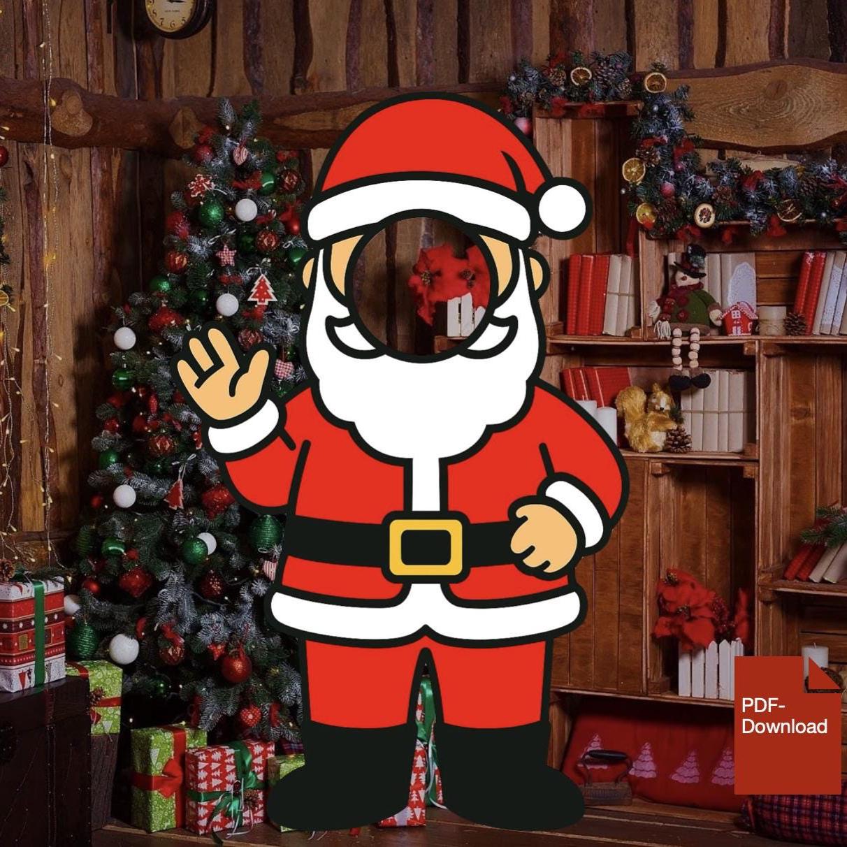 Christmas Photo Booth Props – Santa, Reindeer, Gingerbread, Candle (PDF ...