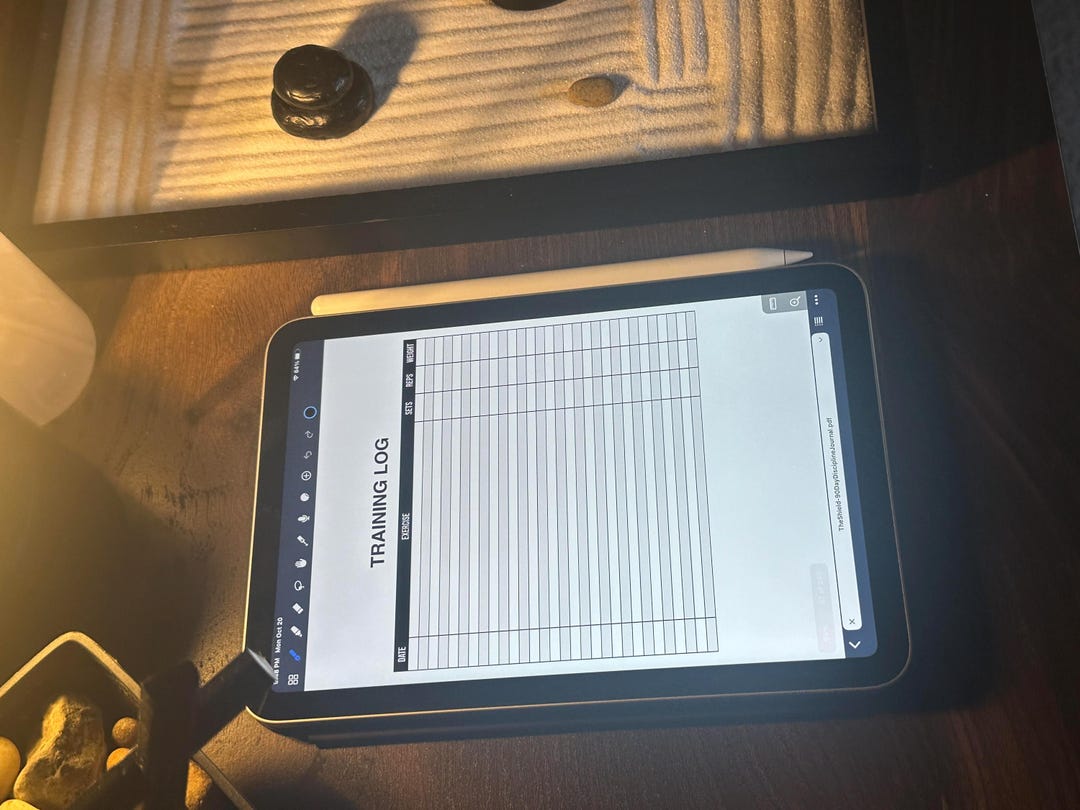Printable Training Log - AEGIS Workout Tracker (PDF 8.5x11) - Etsy