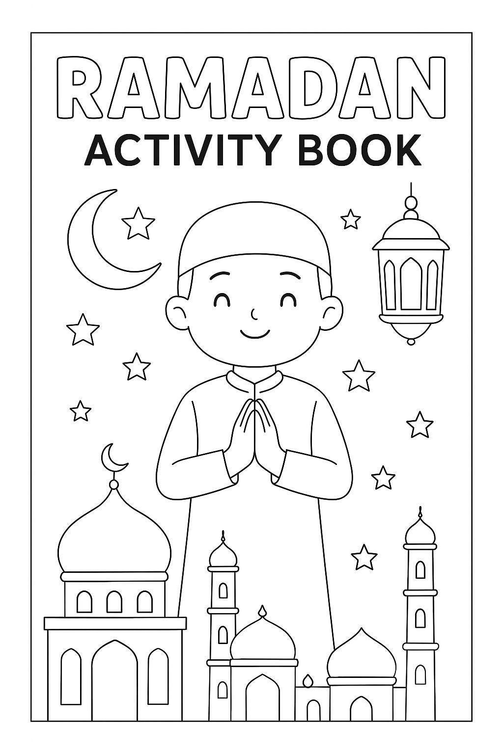 Ramadan Children Activity Coloring Book - Etsy