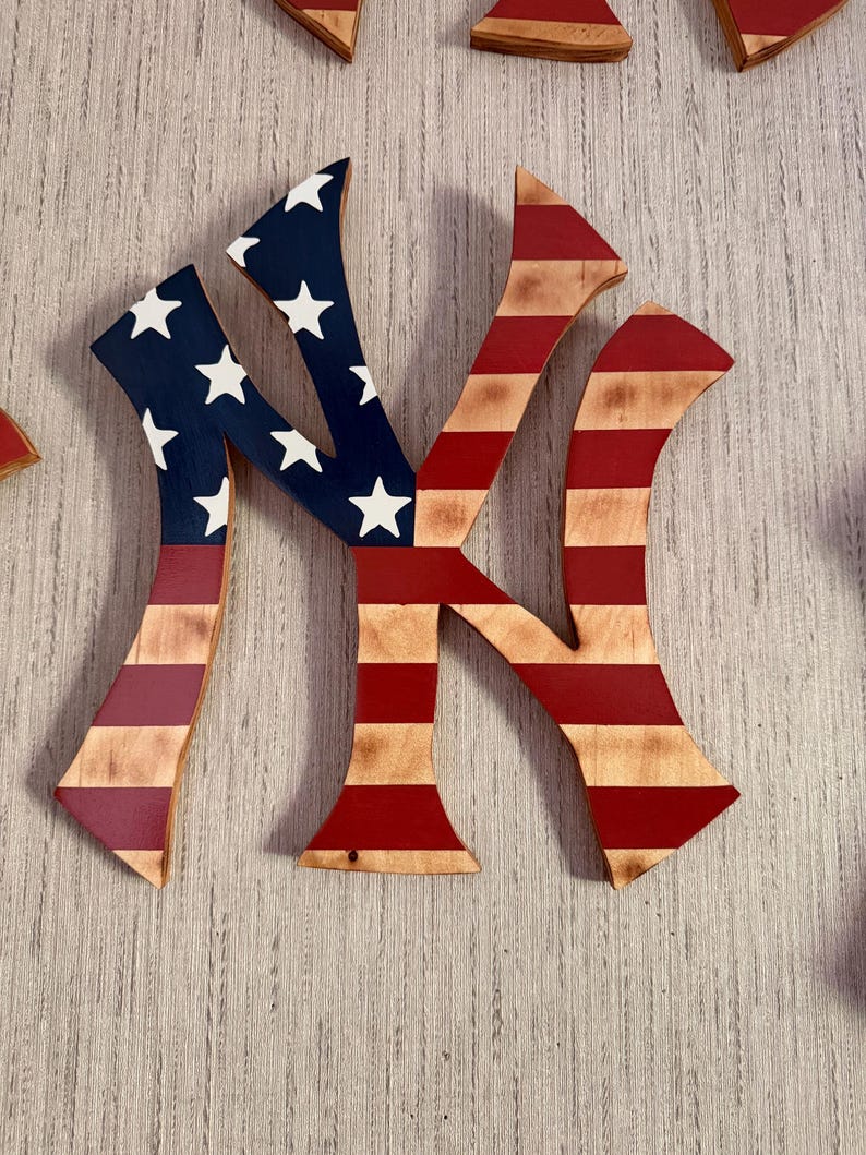 Custom Handmade NYY Flag Sign - Etsy