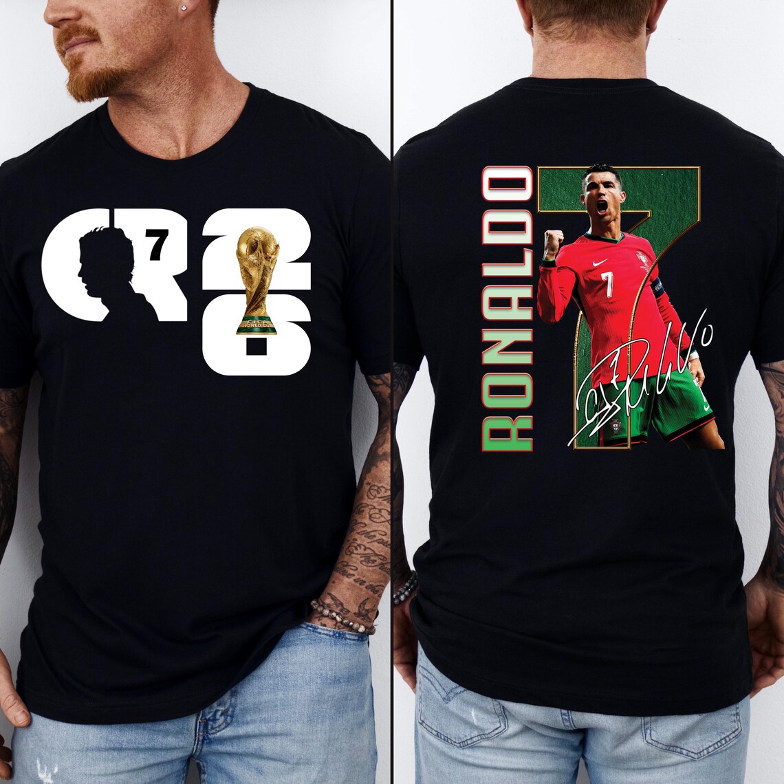 Cristiano Ronaldo 2026 Soccer T-shirt, Fan Apparel - Etsy