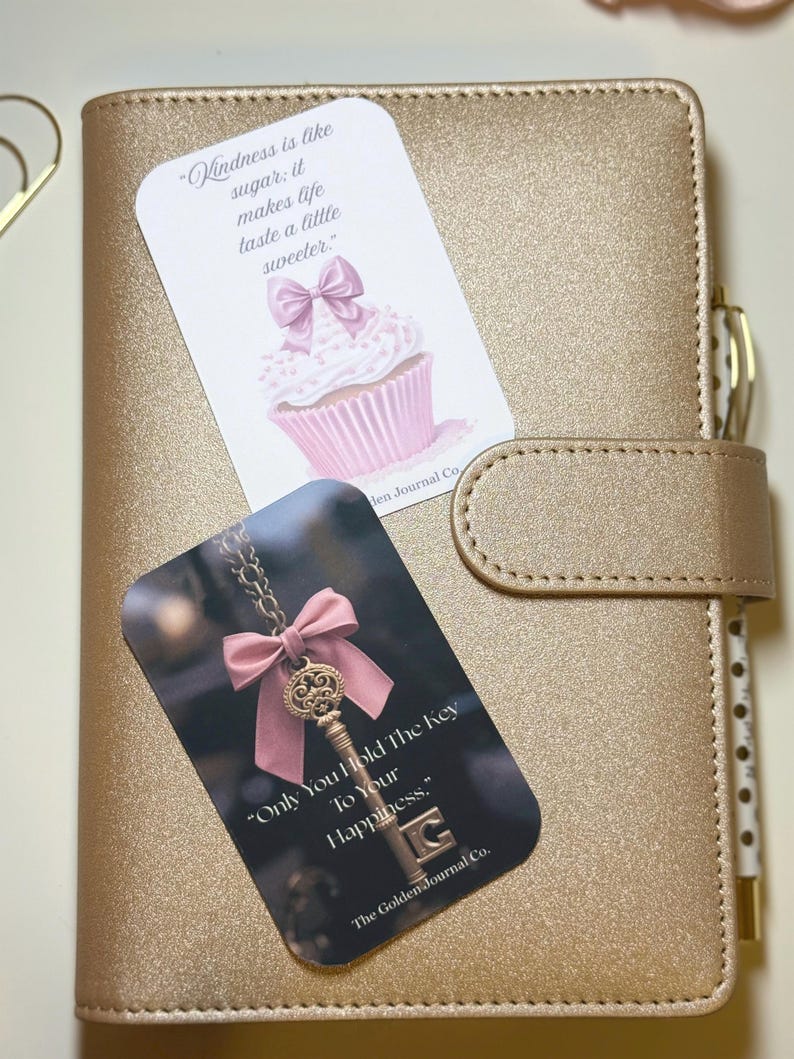 Pink Coquette Planner Set | Bow Calendar Cards, Jumbo Clip - Etsy