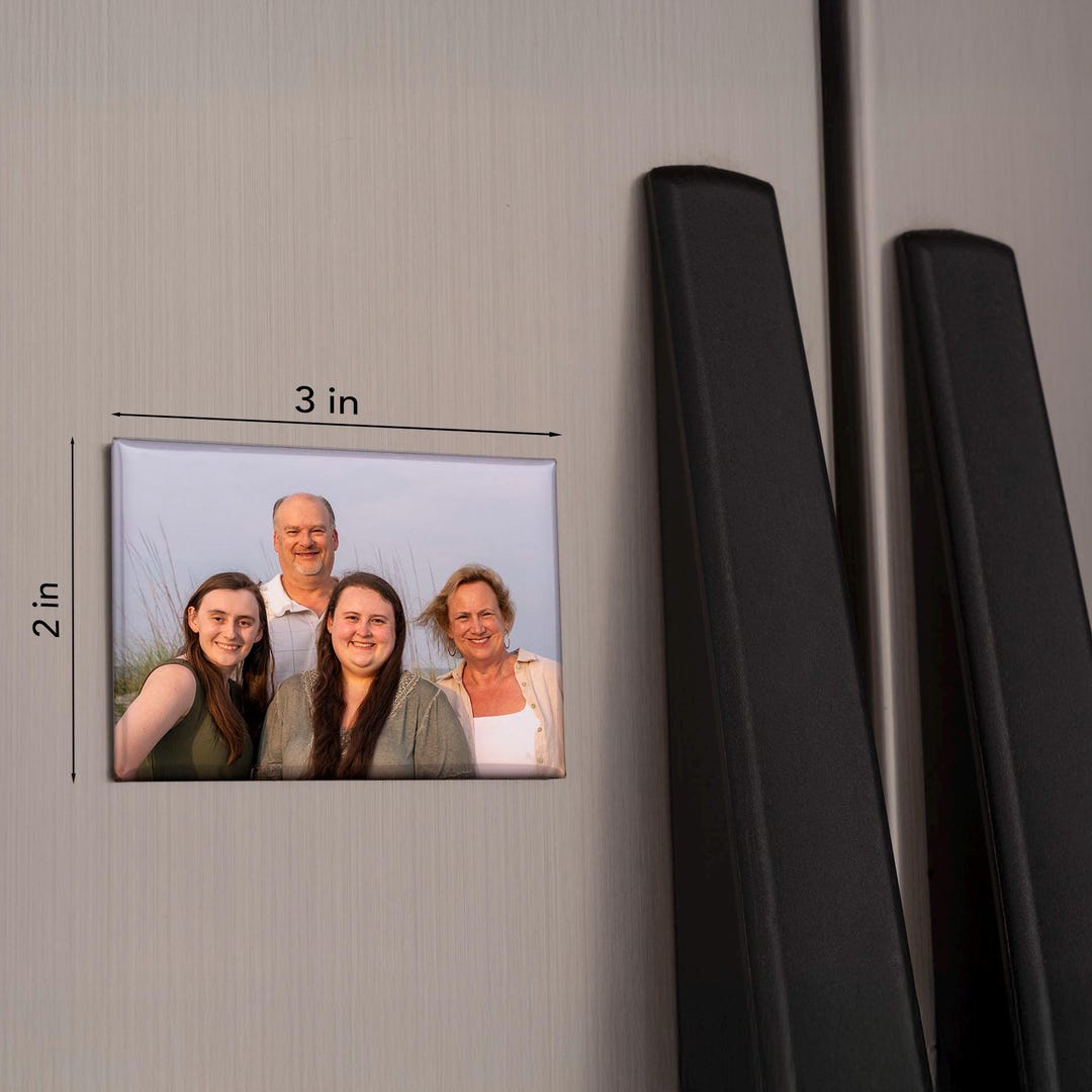 Personalized Family Photo Fridge Magnet, 2x3 / 3x2, Hardshell Magnet - Etsy