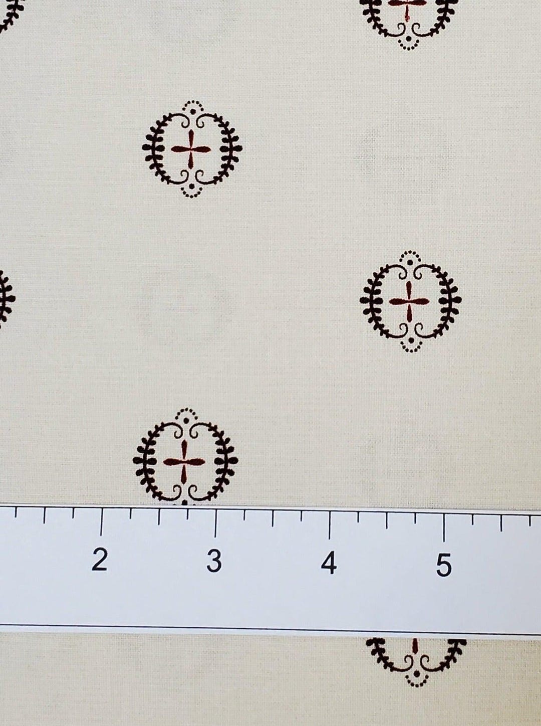 Velvet Medallion Cream - 1 Yard Piece - Etsy