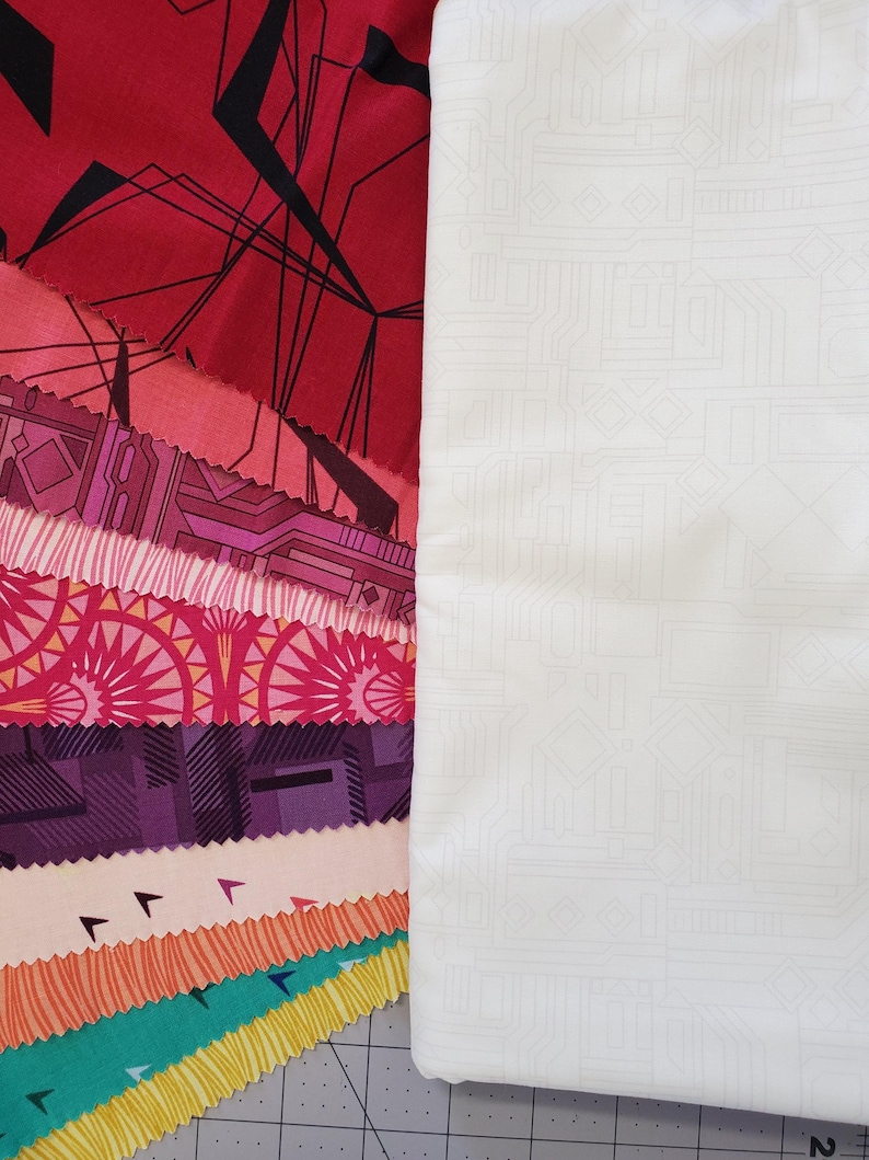 Quilt Fabric Kit - Sasha - Boundless Fractals Collection - Etsy