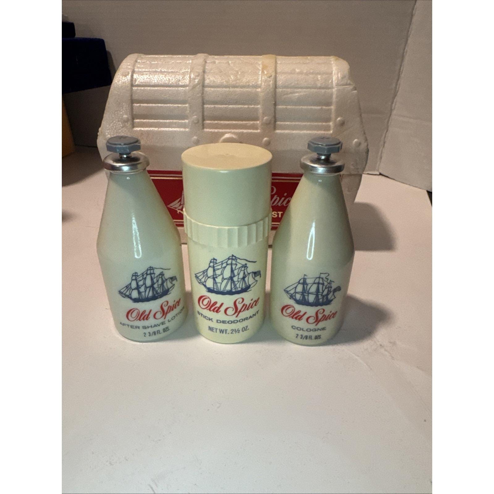 Rare Vintage Old Spice Foam Sea Chest With Deodorant, After Shave ...