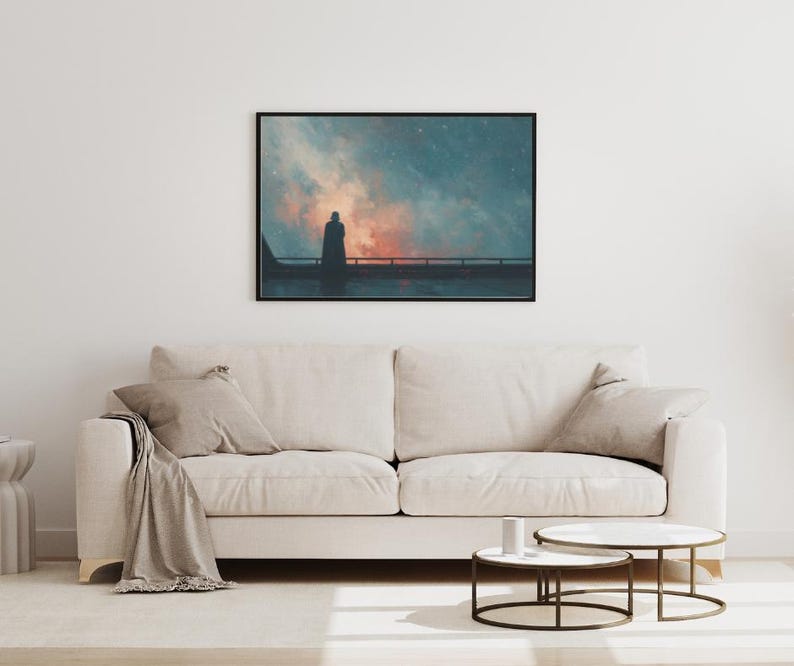Darth Vader Space Poster | Star Wars Horizontal Wall Art | Planet View ...