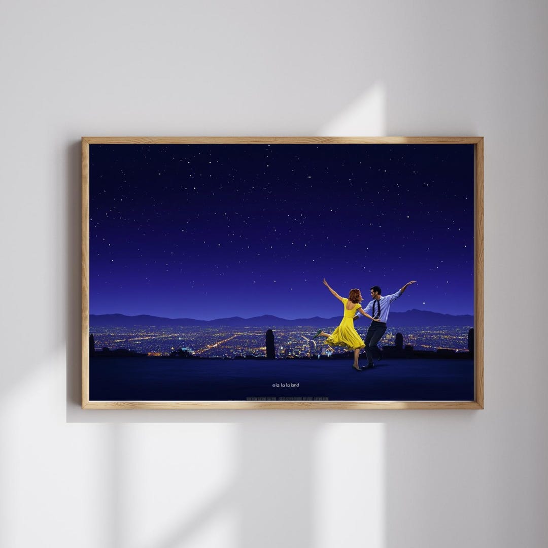 La La Land Print – Mia and Sebastian Dance, Twilight Sky (oil Painting ...
