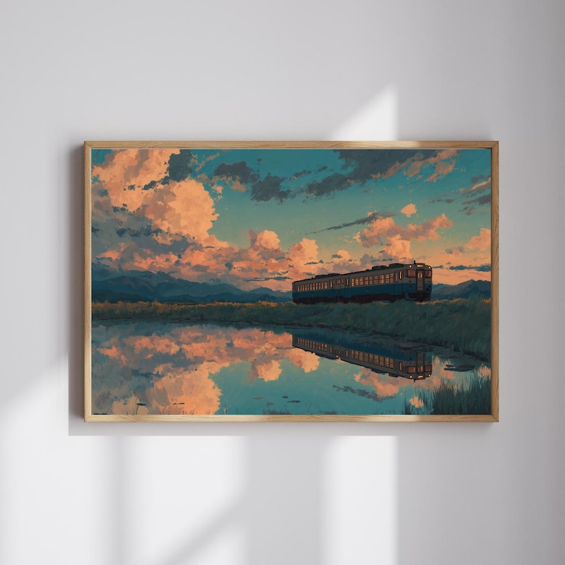 Poster Train Japan - Etsy