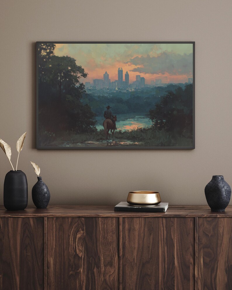 Rick Grimes Atlanta Poster – Zombie Survival Cinematic Wall Art - Etsy
