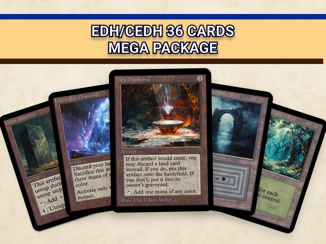 MTG Proxy Bundle – 10 Dual Lands, 10 Fetch Lands & Power Artifacts ...