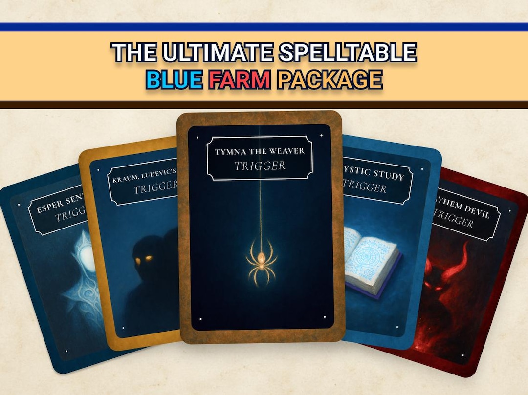 36 Cards Ultimate Blue Farm Spelltable Trigger Package | Tymna Kraum ...