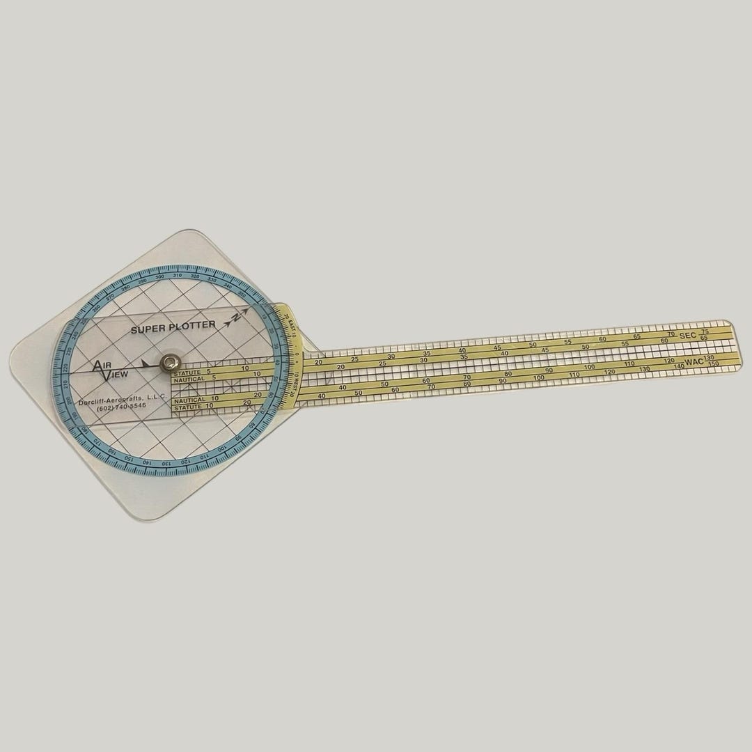Unbreakable Super Plotter Rotating Azimuth Aviation Navigation Pilot ...