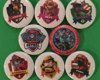 Paw patrol button | Etsy