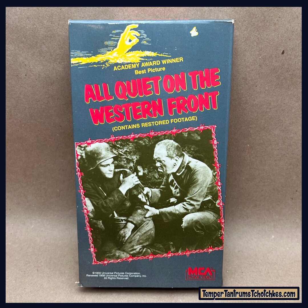 All Quiet on the Western Front VHS the Classics - Etsy