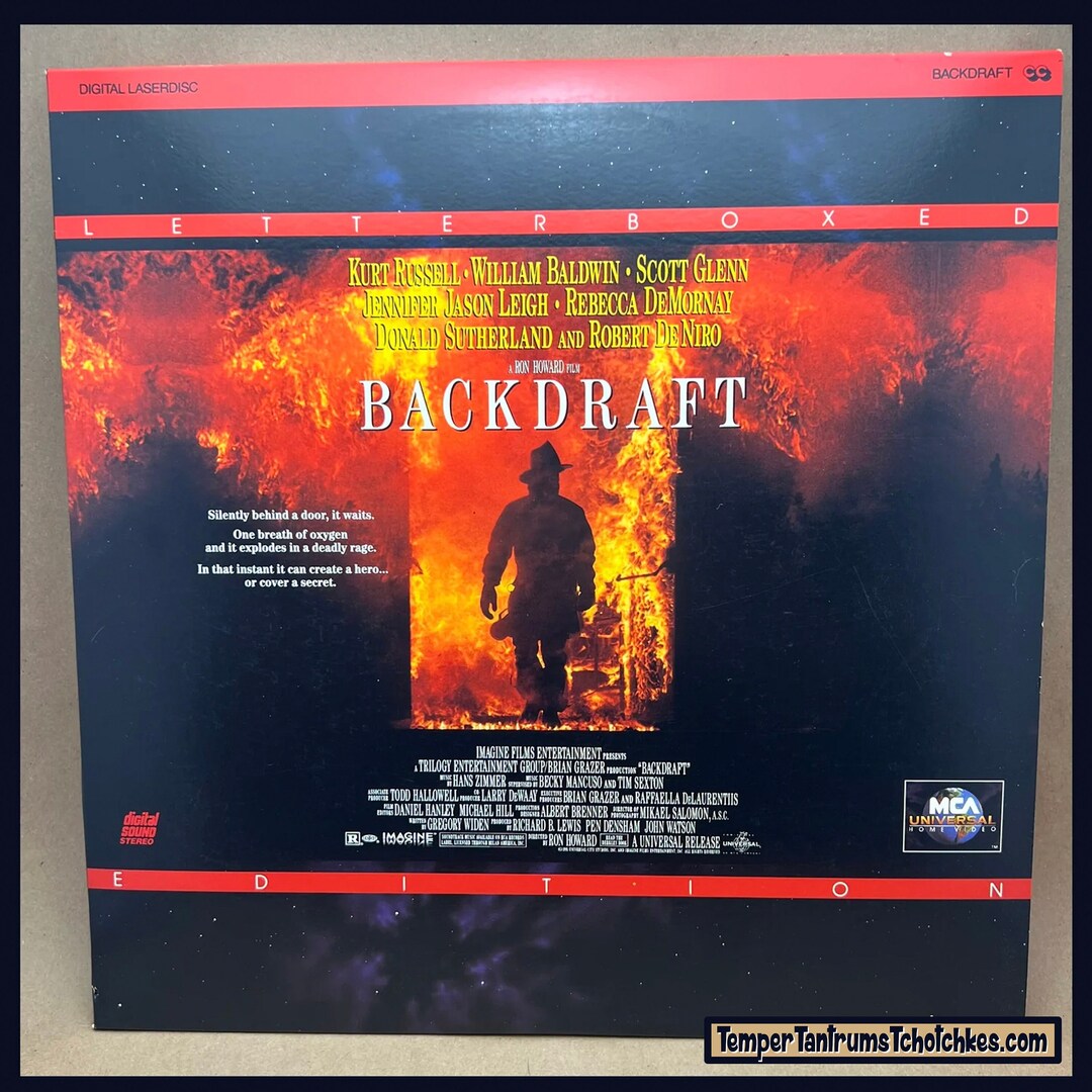 Backdraft laserdisc - Etsy