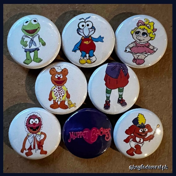 8 Brand New 1 muppet Babies Buttons Set | Etsy