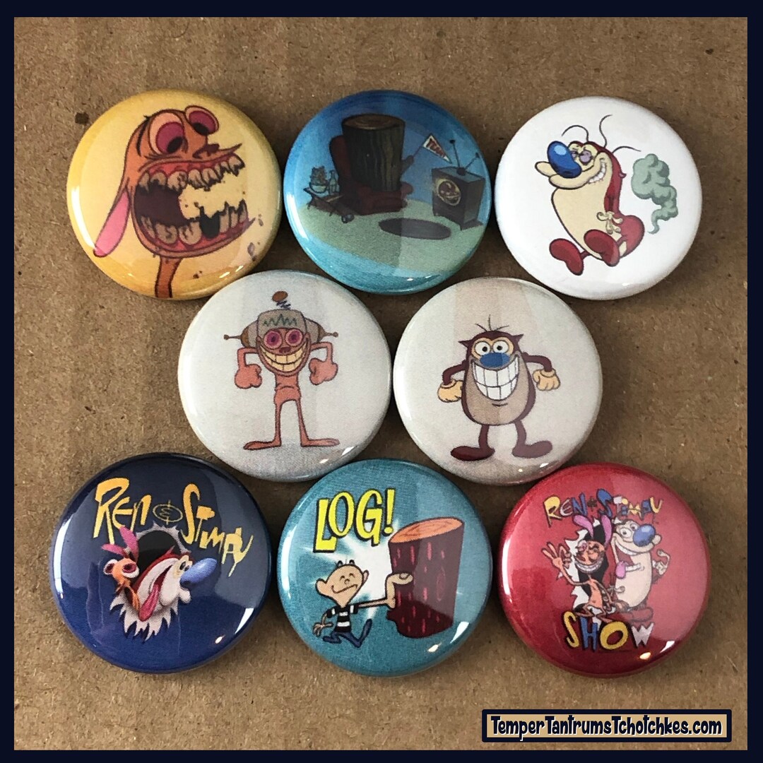 Ren & Stimpy Set 1 Buttons - Etsy