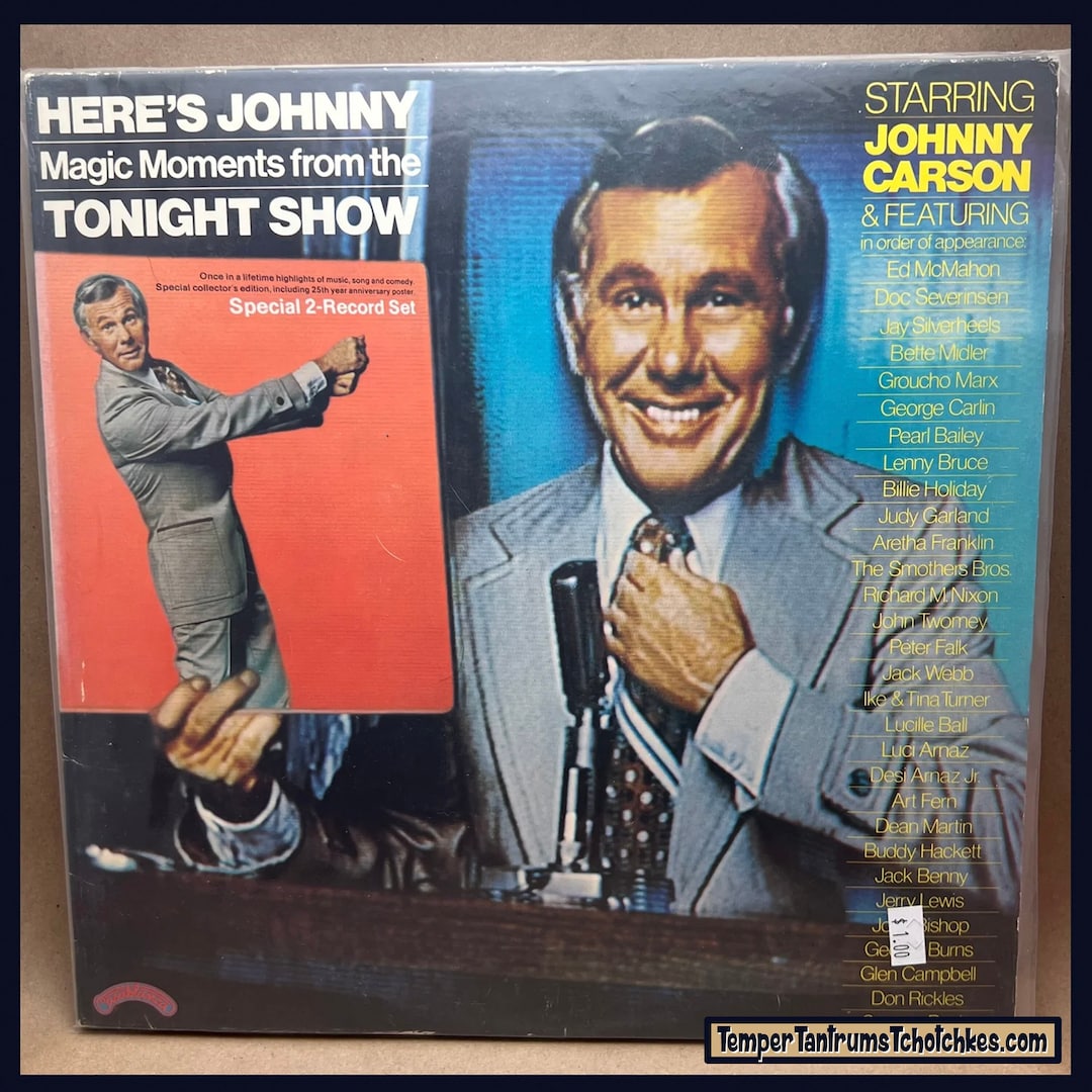 Johnny Carson here's Johnny: Magic Moments From the Tonight Show Vinyl ...