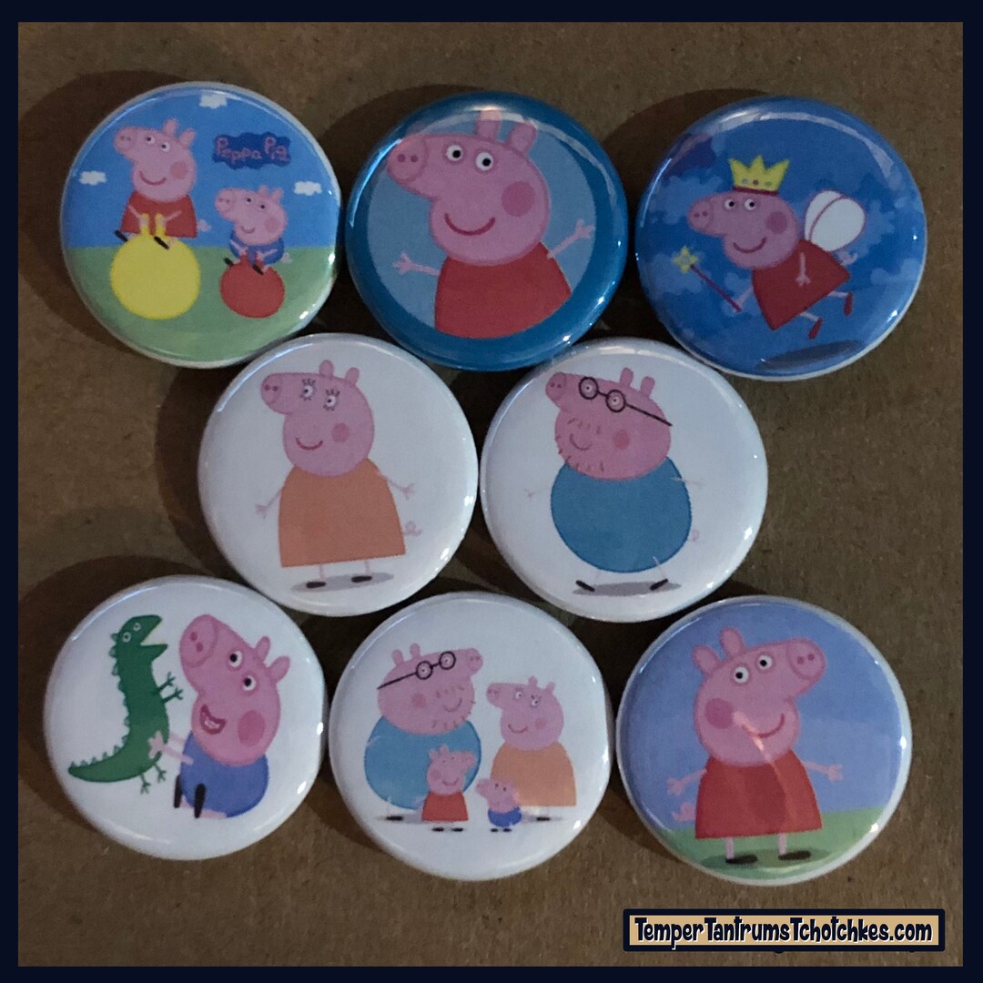 Peppa Pig Set 1 Buttons - Etsy