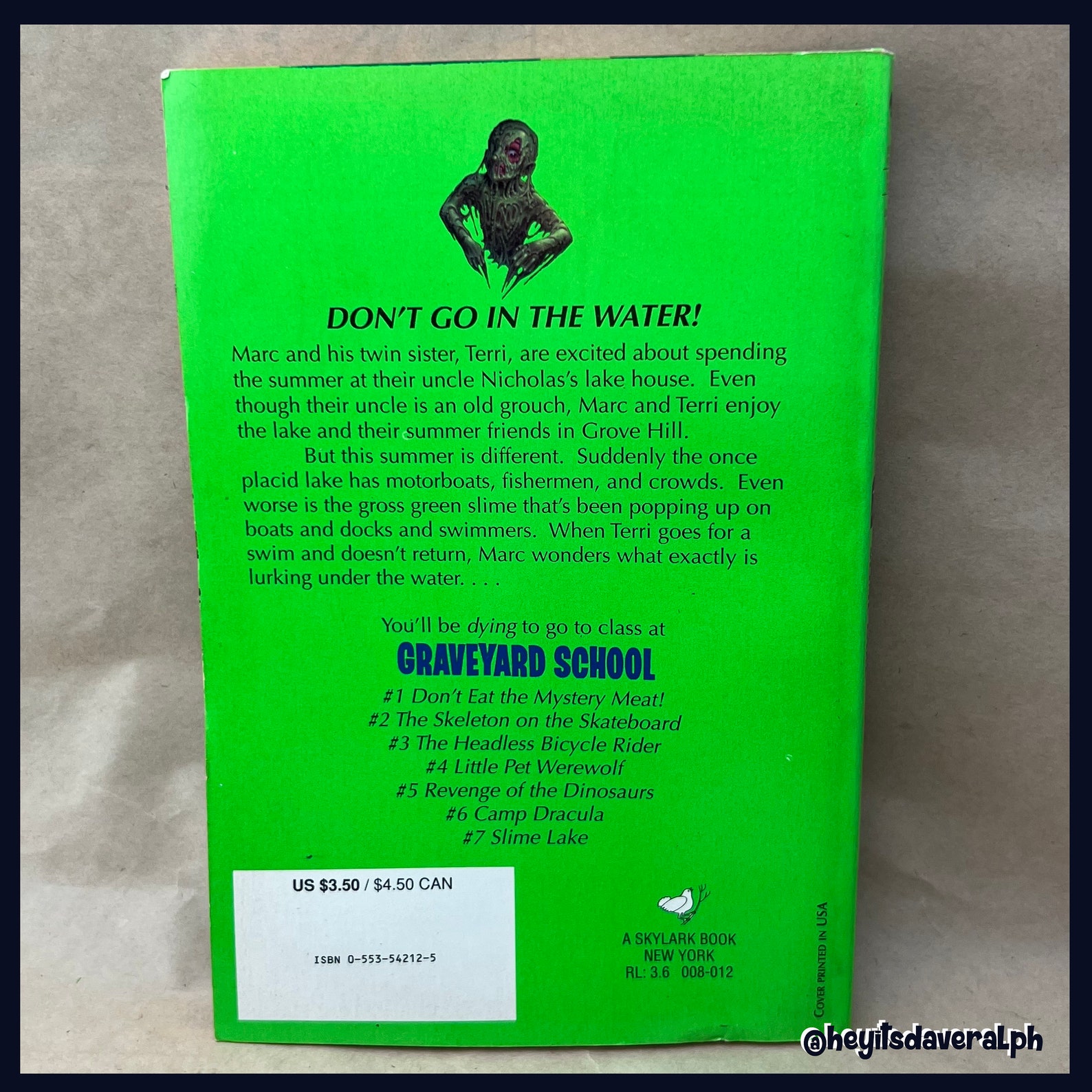 Graveyard School Slime Lake Tom B. Stone - Etsy