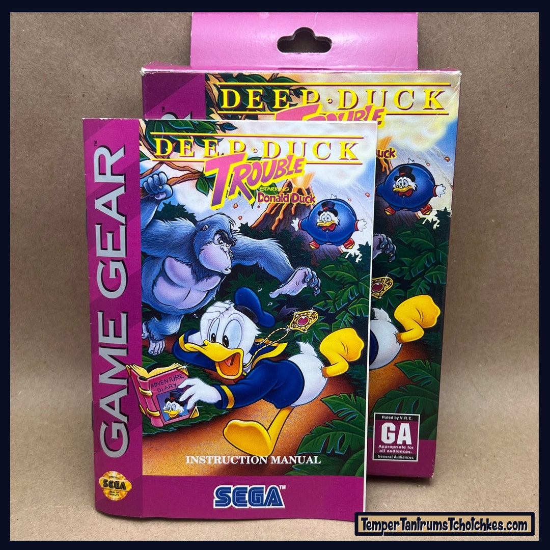 Deep Duck Trouble box & Manual Only Sega Game Gear - Etsy