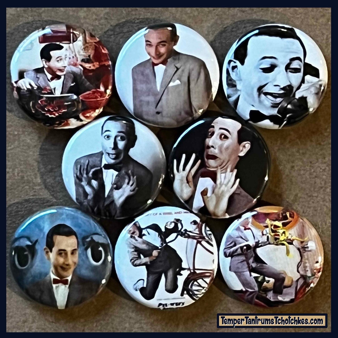 Pee Wee Herman Set 1 Buttons - Etsy