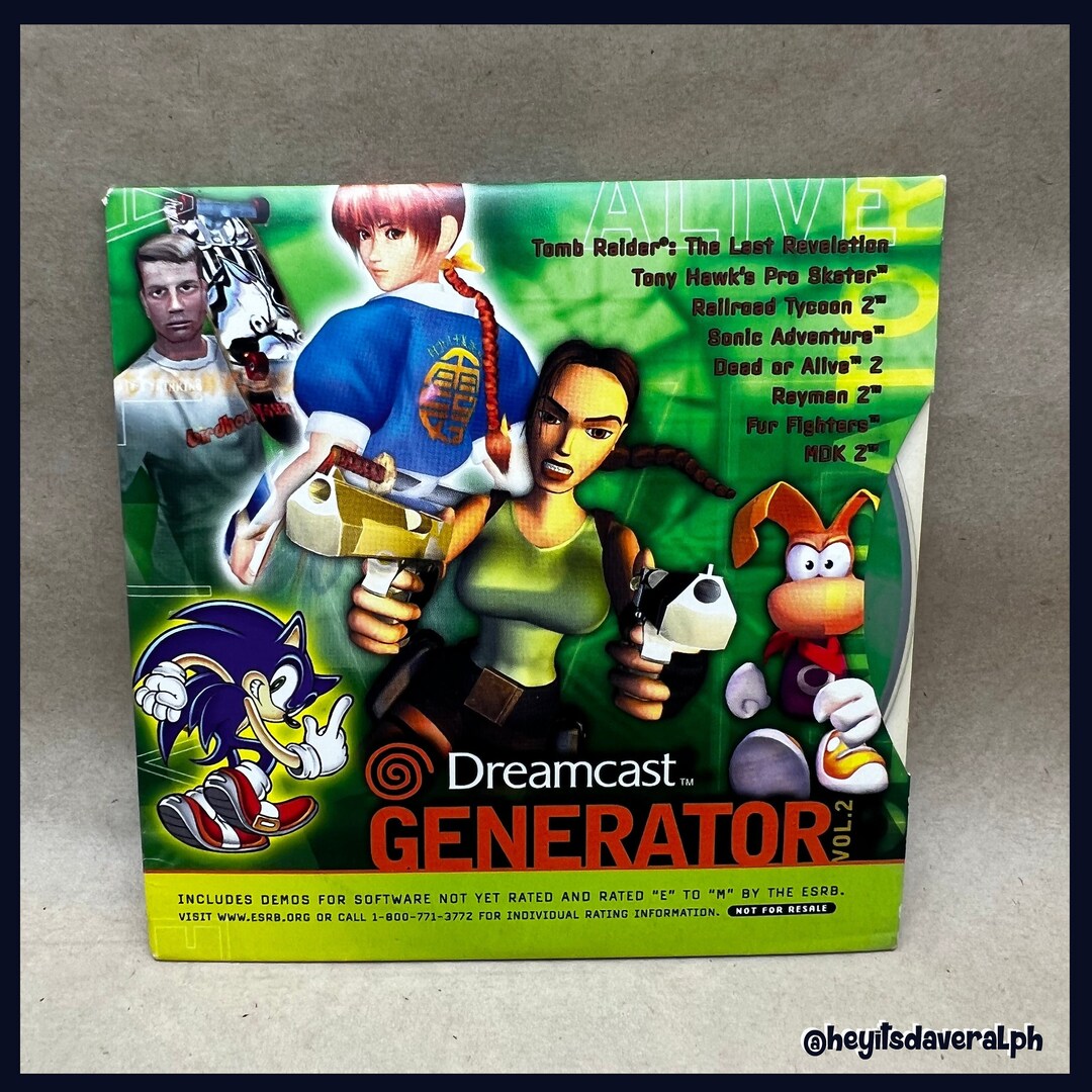 Dreamcast Generator Volume 2 for the Sega Dreamcast - Etsy