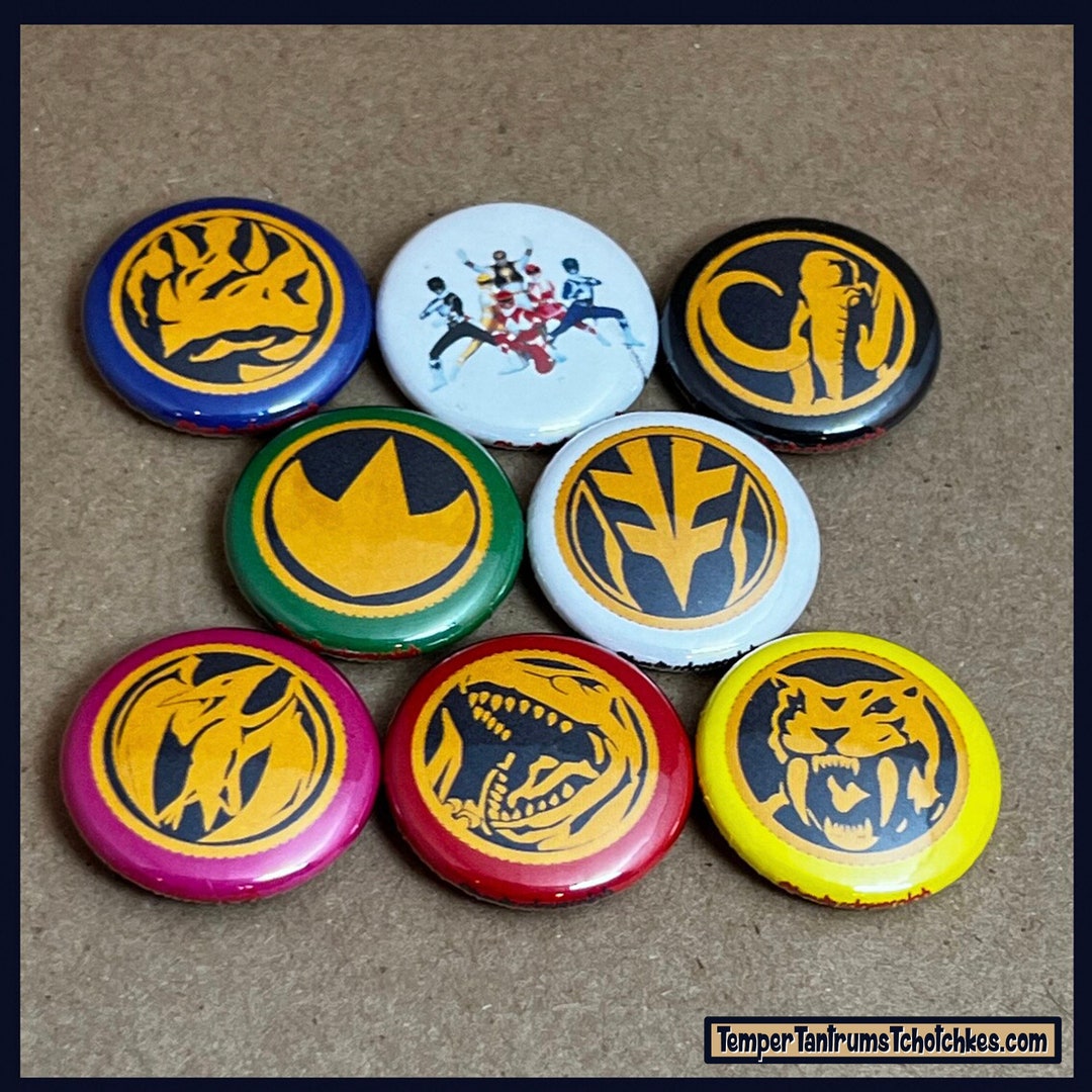 Power Rangers Coins Set 1 or 1.5 Buttons - Etsy