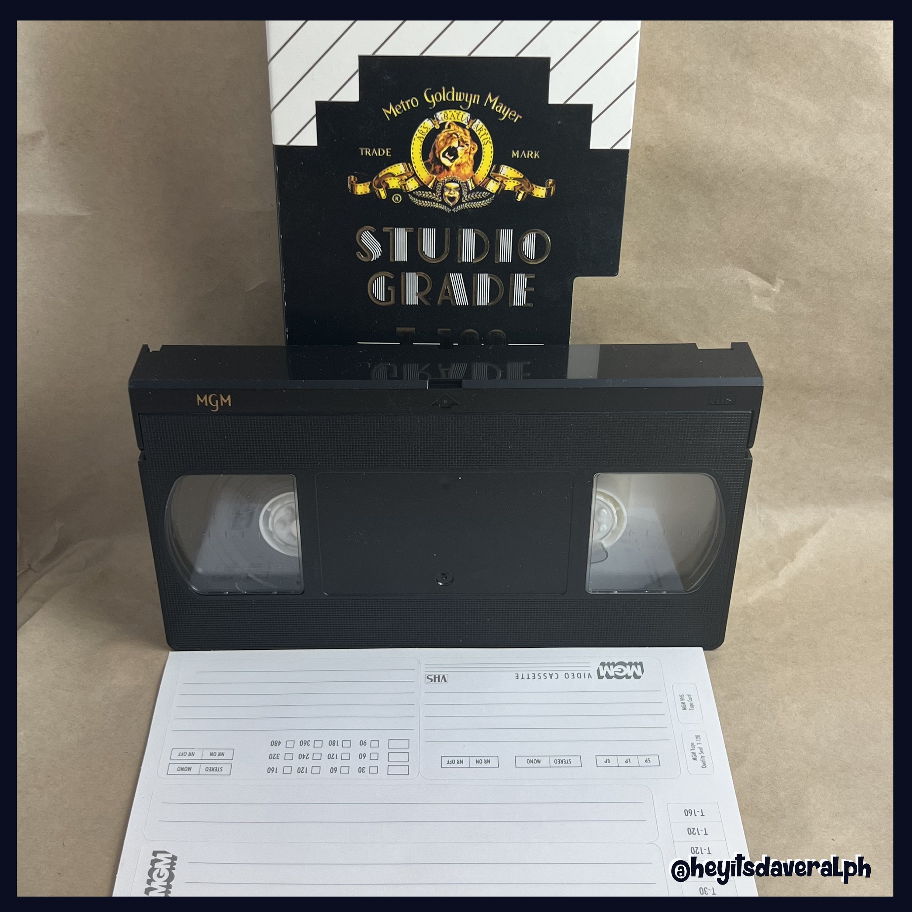 Blank MGM VHS Tape - Etsy