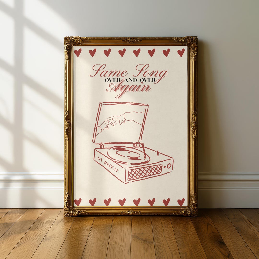 Record Player Print | Vinyls | Music Themed Print | A4, A3, A2 | Same ...