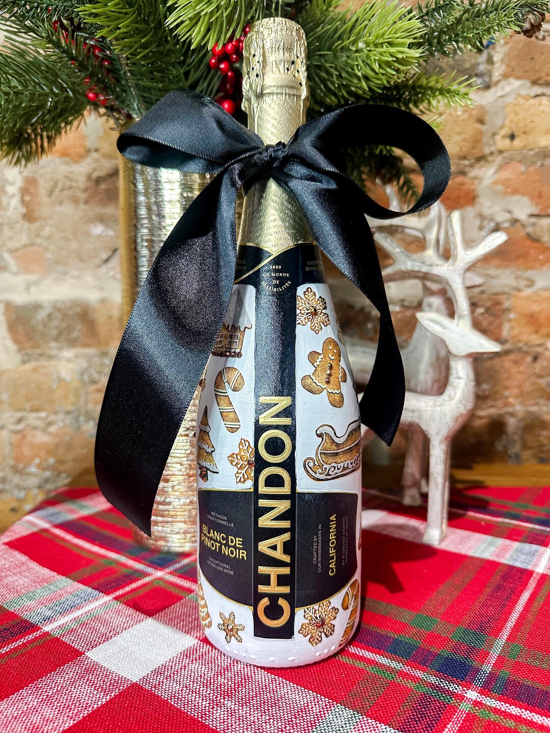 Gingerbread Custom Crafted Champagne Bottles - Etsy