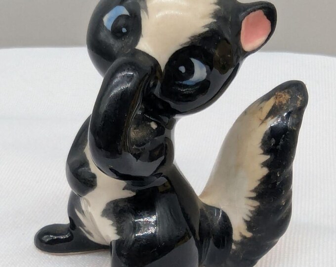 Vintage Skunk Figurine Mini Ceramic Animal Japan Small Collectible ...