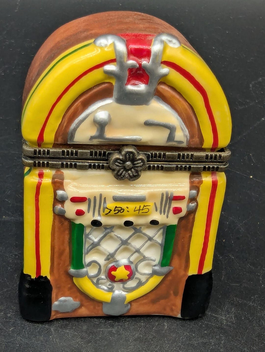 Retro Jukebox Trinket Box: Hand-painted Ceramic Music Keepsake - Etsy