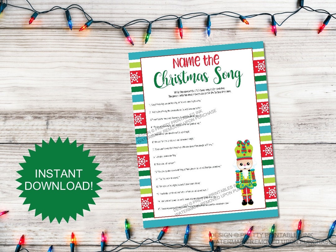 Printable Christmas Game, Instant Download Christmas Game, Christmas ...