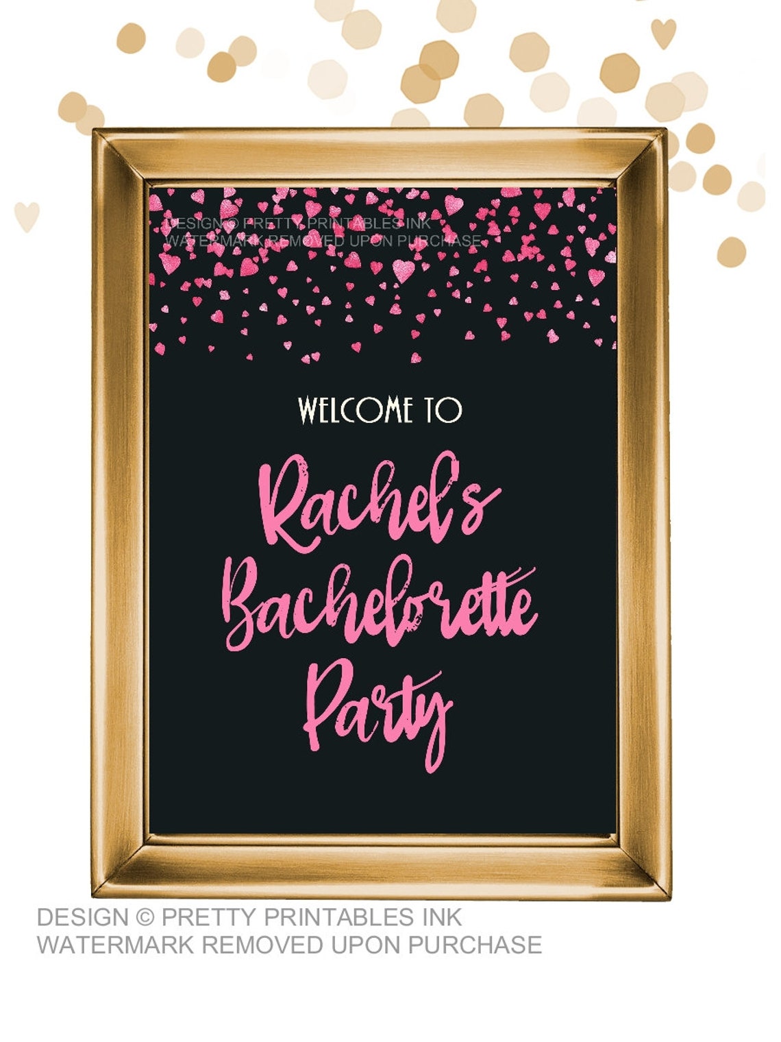 Printable Bachelorette Party Sign Custom Bachelorette Welcome - Etsy