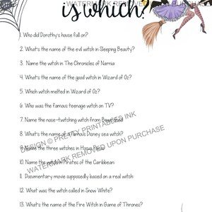 Halloween Game Printable, Adult Halloween Party Game, Which Witch is ...