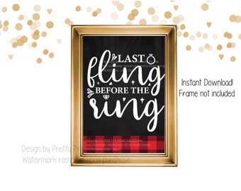 Last Fling Sign - Etsy