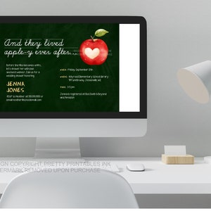 Teacher Bridal Shower Invitation, Classroom Shower Invitation, School ...