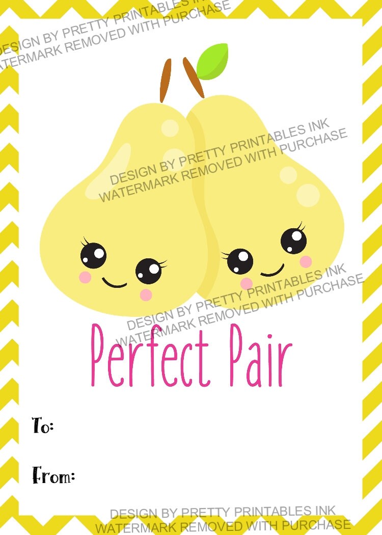 Printable Food Valentine Cards | Kids Valentines Cards| Classroom ...