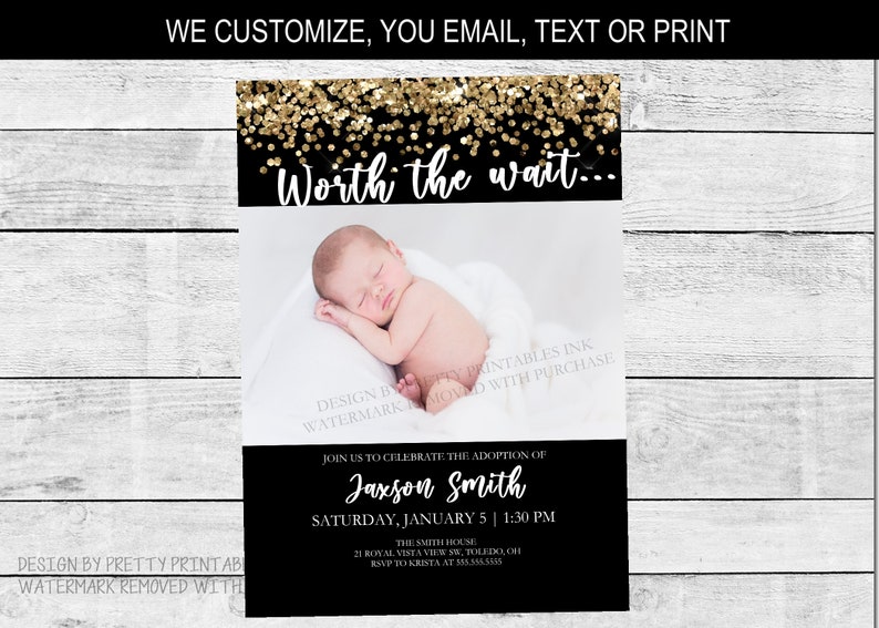 Adoption Party Invitation Printable Adoption Shower - Etsy