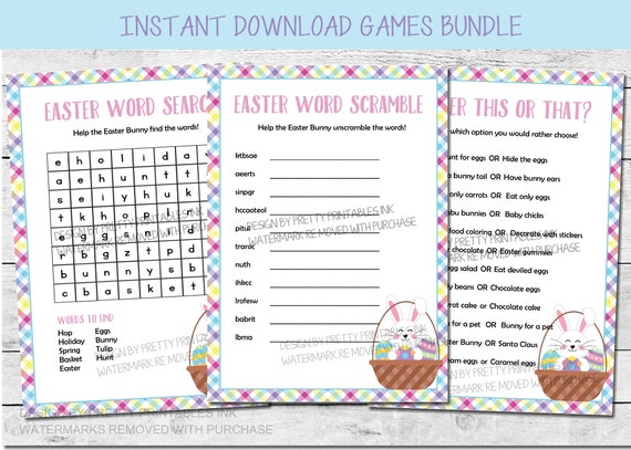 Printable Easter Games | Easter Party Games | Easter Classroom Games ...